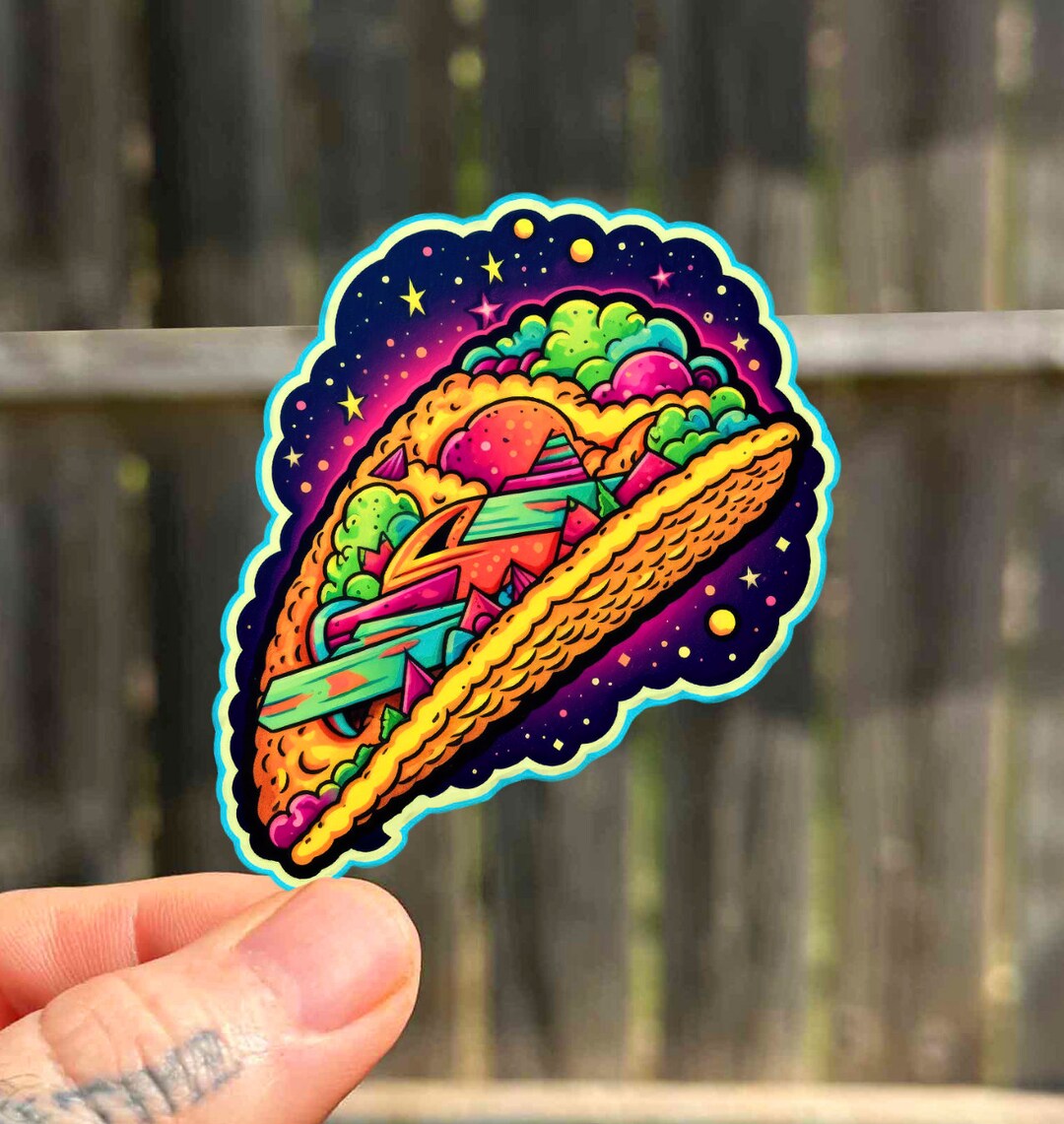 Taco Sticker Taco Waterproof Stickers for Laptops Sticker Gifts for Her ...