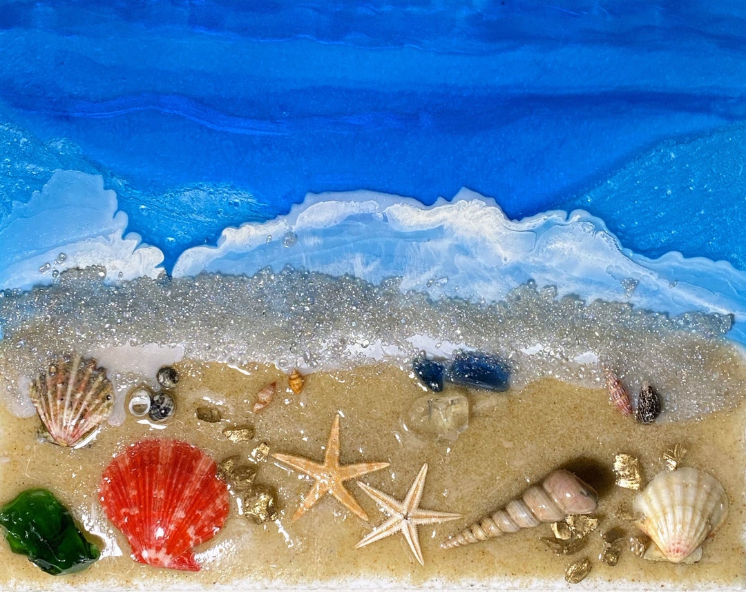 Painting Beach Art Gift for Her Beach Wall Art Beach Home - Etsy