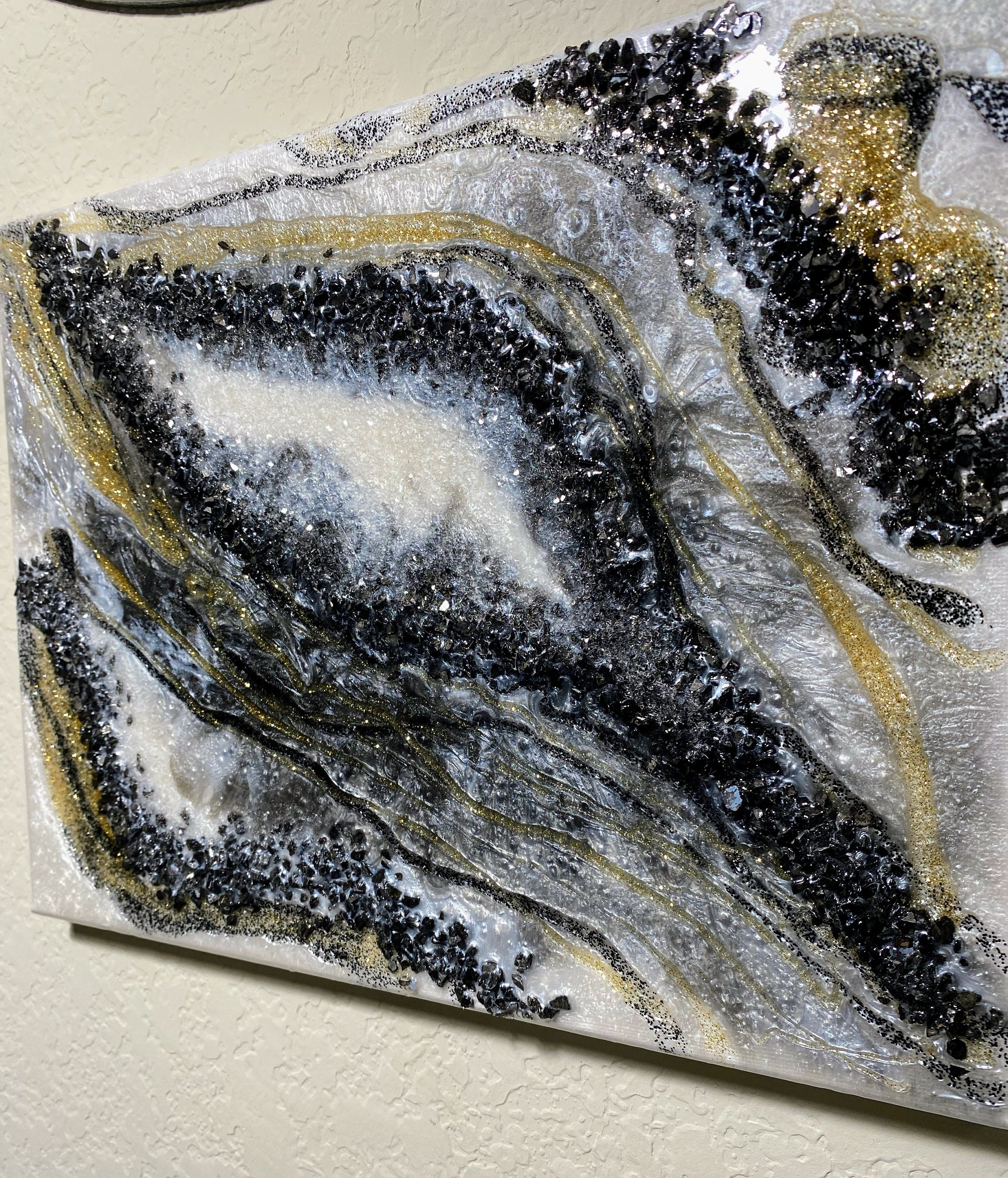 Geode Wall Art Abstract Wall Art for Geode Lovers Beautiful Office ...