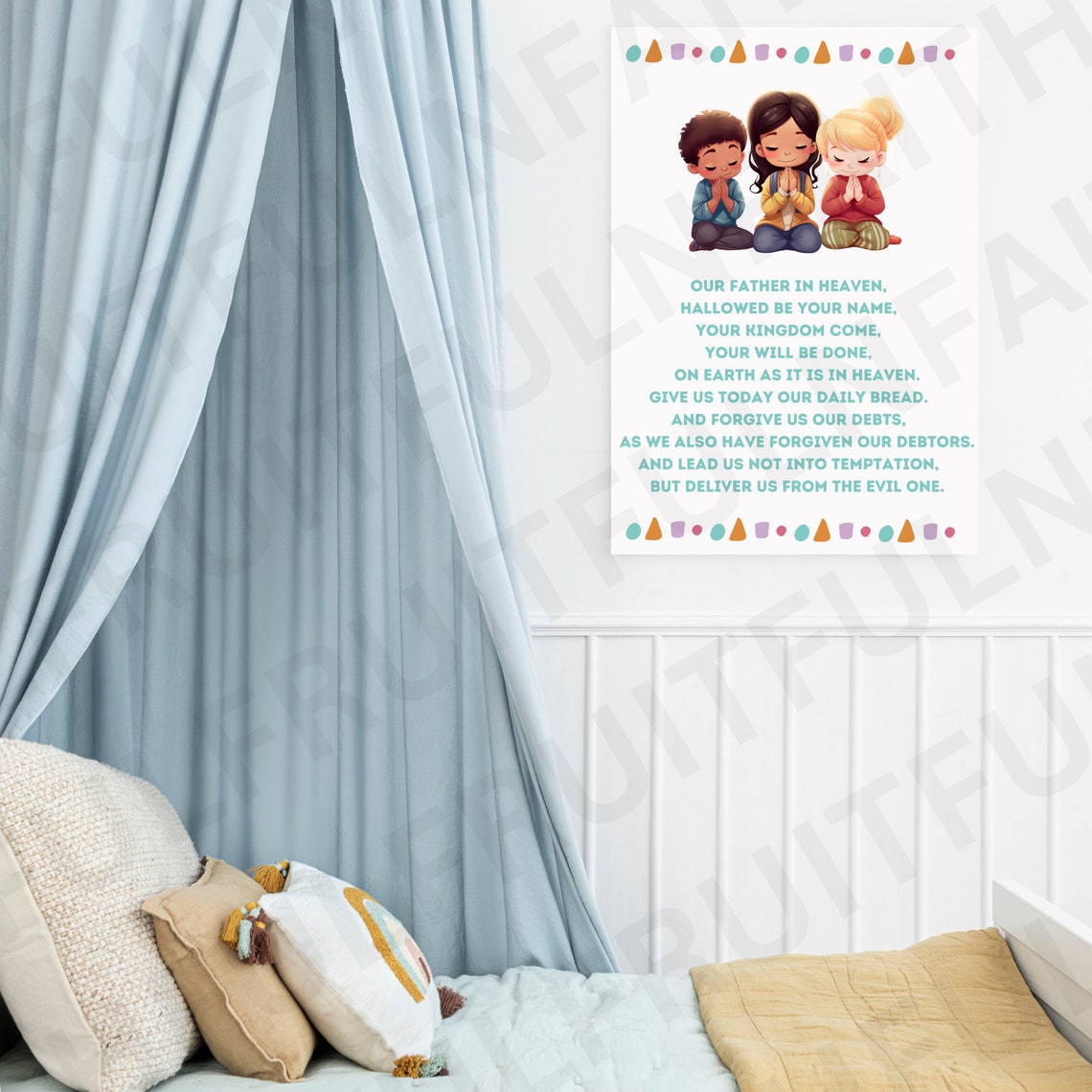 Prayer Poster for Christians Homeschooling Poster Nursery Prayer Habits ...