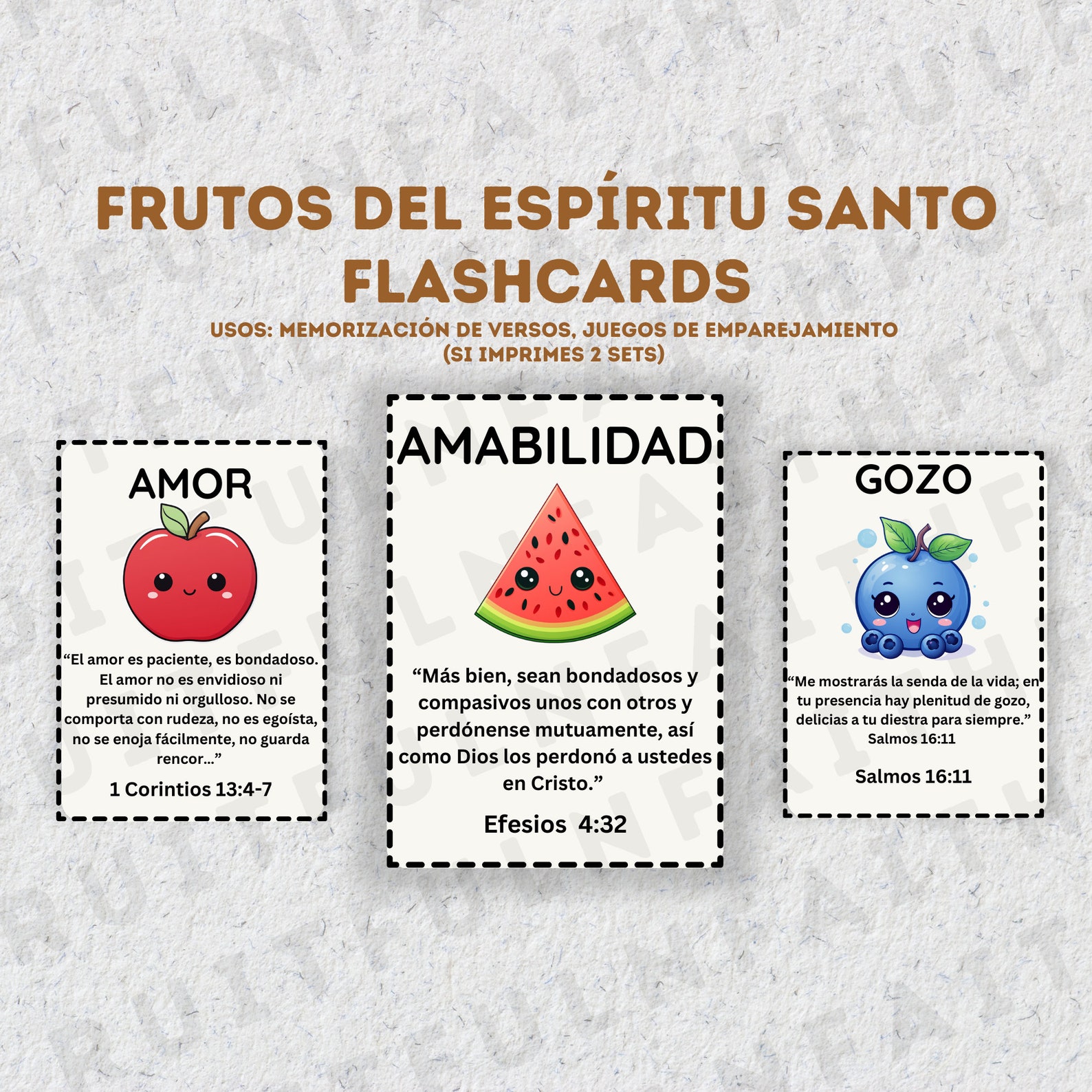 Activities for Kids in Spanish Actividades Para Niños Cristianos Frutos ...