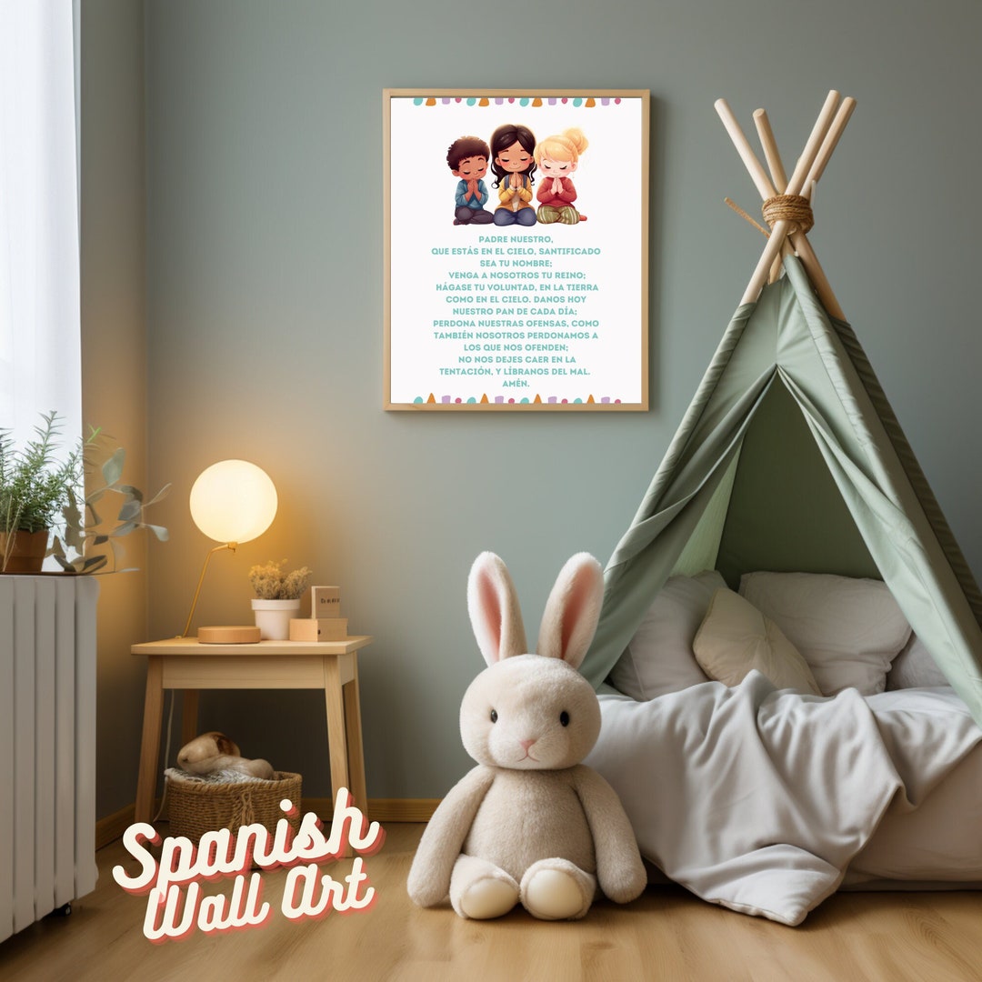 Christian Wallart Español Spanish Posters for Kids Montessori Sunday ...