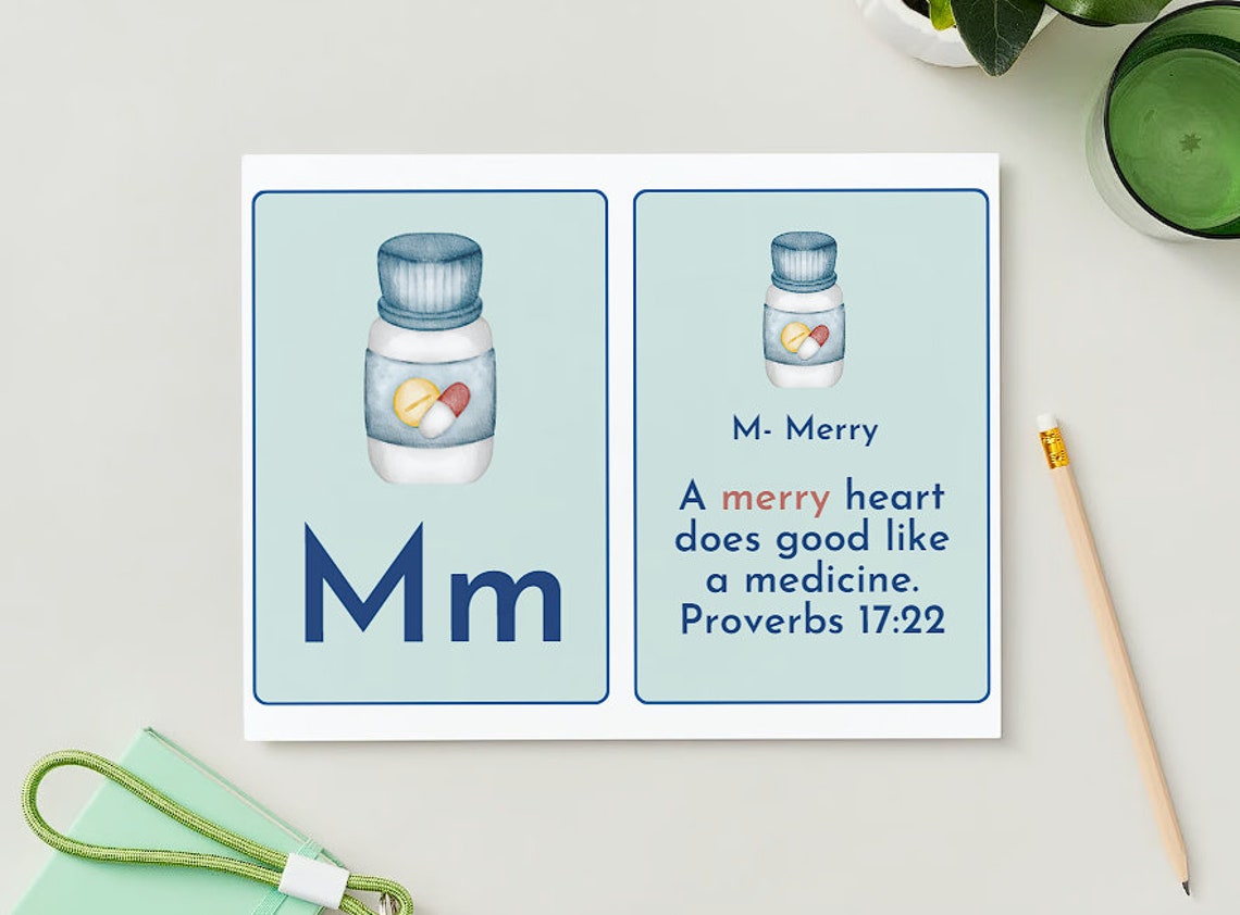 Alphabet Scripture Cards for Kids Bible Verse Learning Practice ...