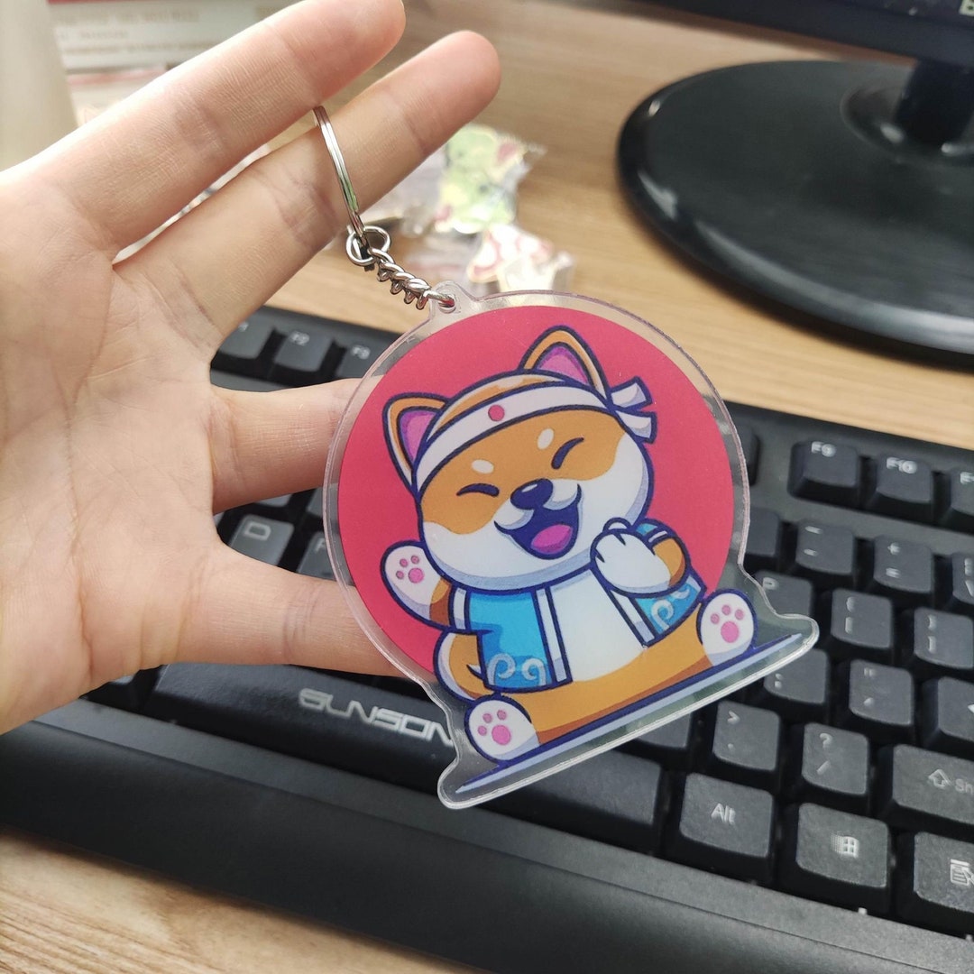 Shiba Inu Acrylic Keychain, Gift for Her, Japanese Dog Breed - Etsy