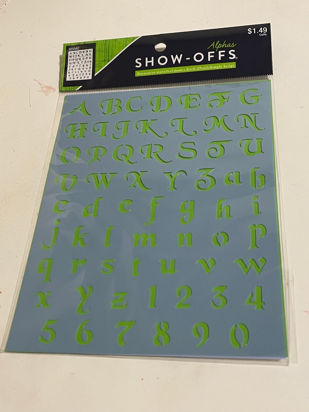 Alphas Show-offs Script Alphabet Stencil - Etsy Canada