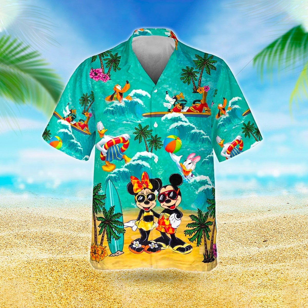 Mickey And Minnie Hawaiian Shirt, Disney Mickey And Minnie Shirt ...
