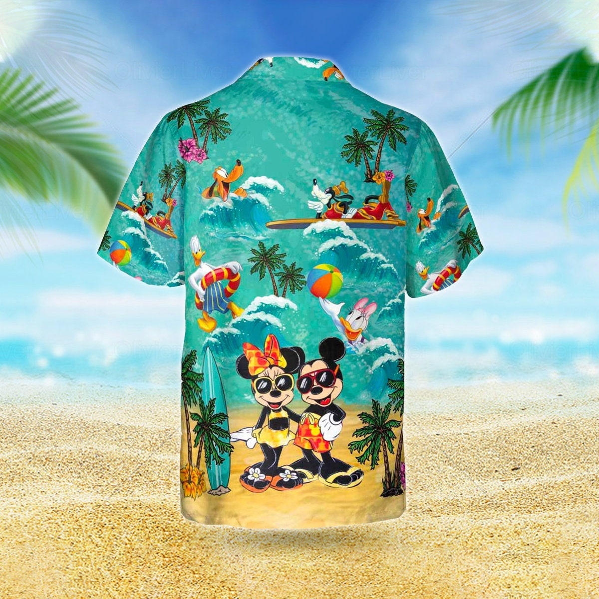 Mickey And Minnie Hawaiian Shirt, Disney Mickey And Minnie Shirt ...