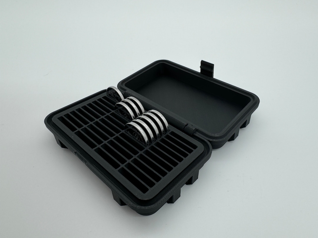 CR2032 Battery Box for 40 Button Cells With Lid Sustainable Material ...