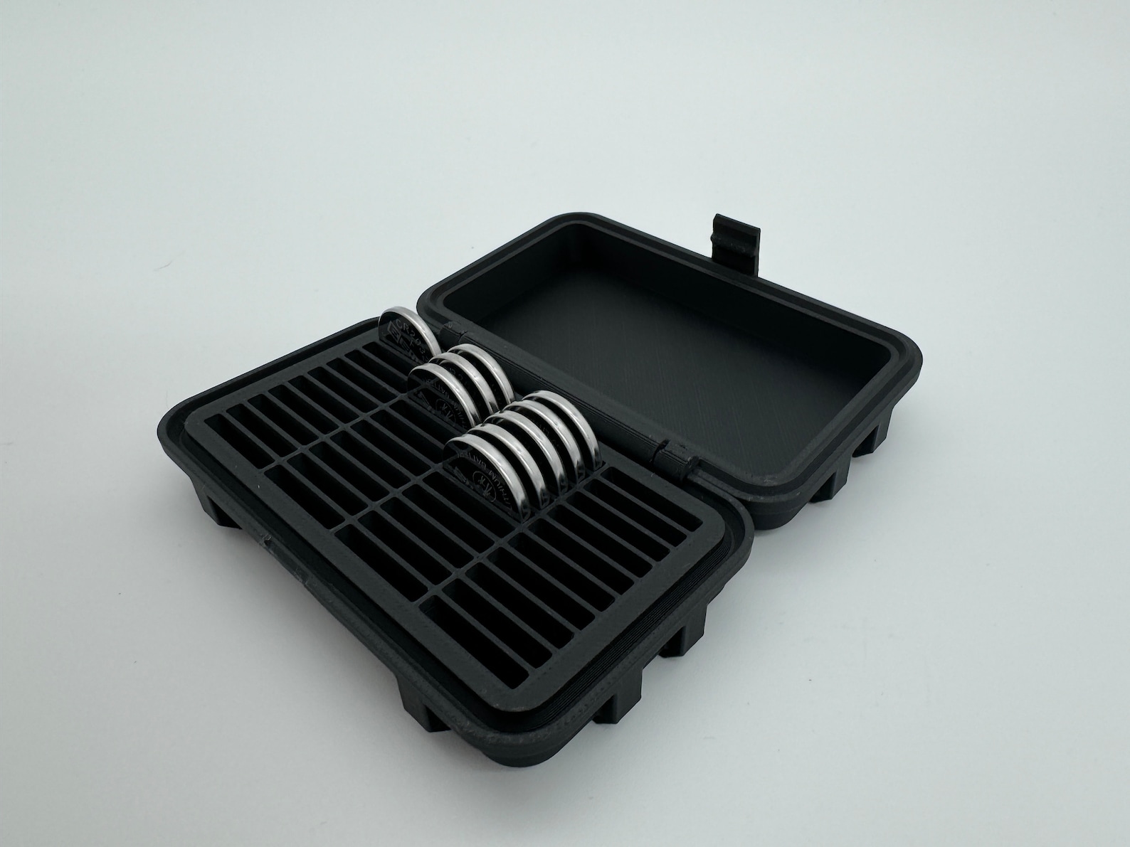 CR2032 Battery Box for 40 Button Cells With Lid – Sustainable Material ...