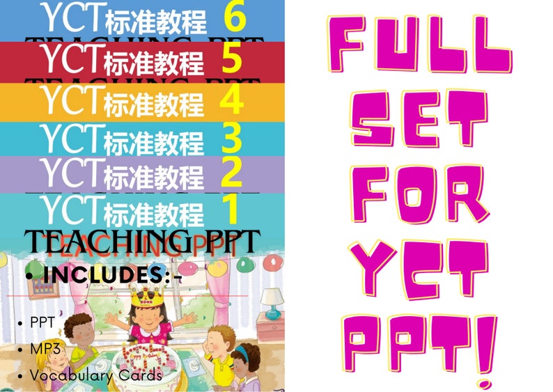 Digital PPT for Youth Chinese Test Standard Course 1-6 * Teaching PPT ...