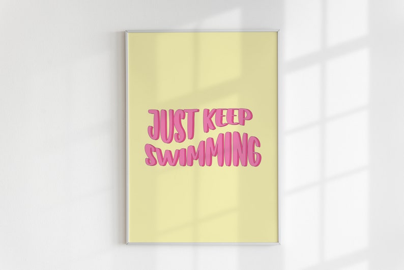 Inspirational Quote Poster Motivational Wall Art Colorful - Etsy