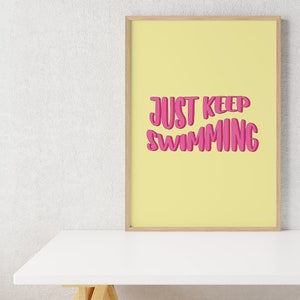 Inspirational Quote Poster Motivational Wall Art Colorful - Etsy