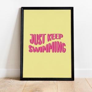 Inspirational Quote Poster Motivational Wall Art Colorful - Etsy