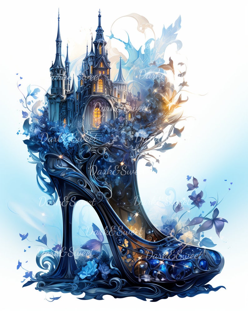 10 Cinderella's Glass Slipper Part 2 Clip Art- High Quality Jpgs ...