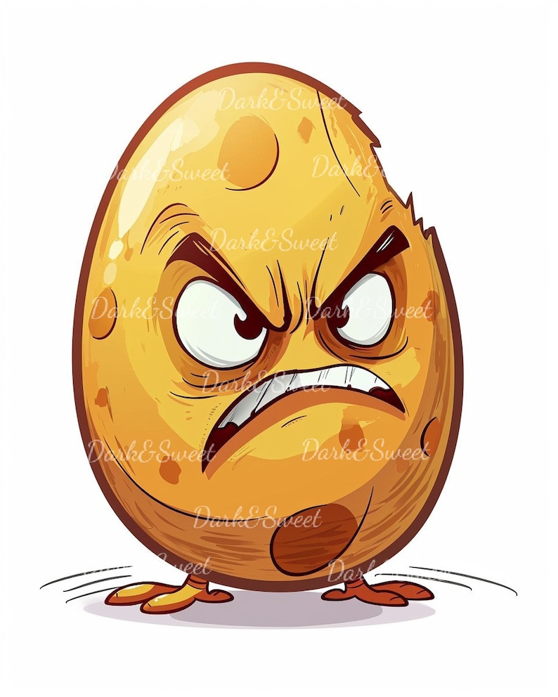 33 Eggs of Fury/angry Eggs Clip Art- High Quality PNG/ Digital Print ...