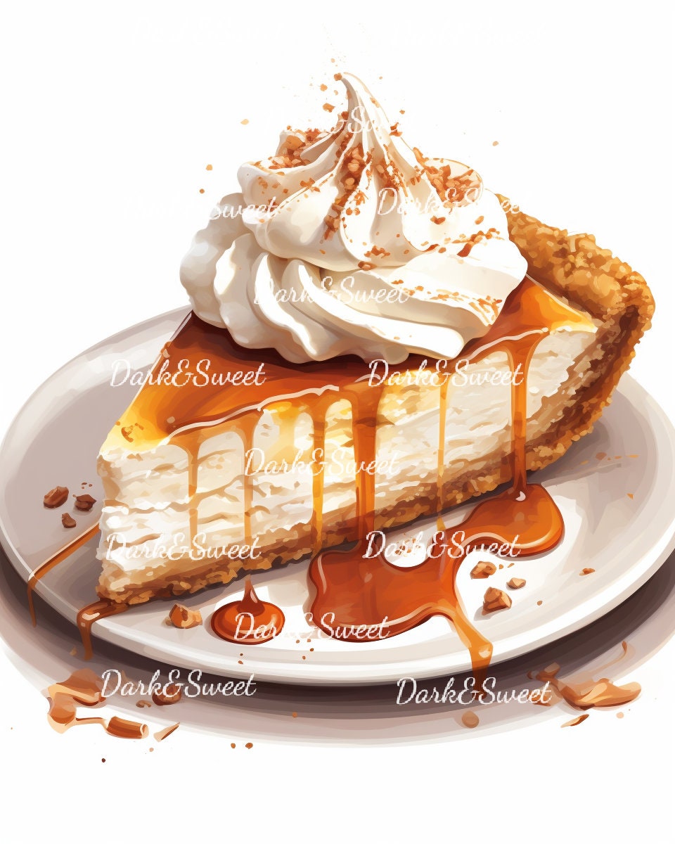 20 A Slice of Pie Clip Art- High Quality PNG/ Digital Print/ Digital ...
