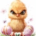 10 What the Fluff Sassy Angry Easter Chicks Clip Art-high Quality PNG ...
