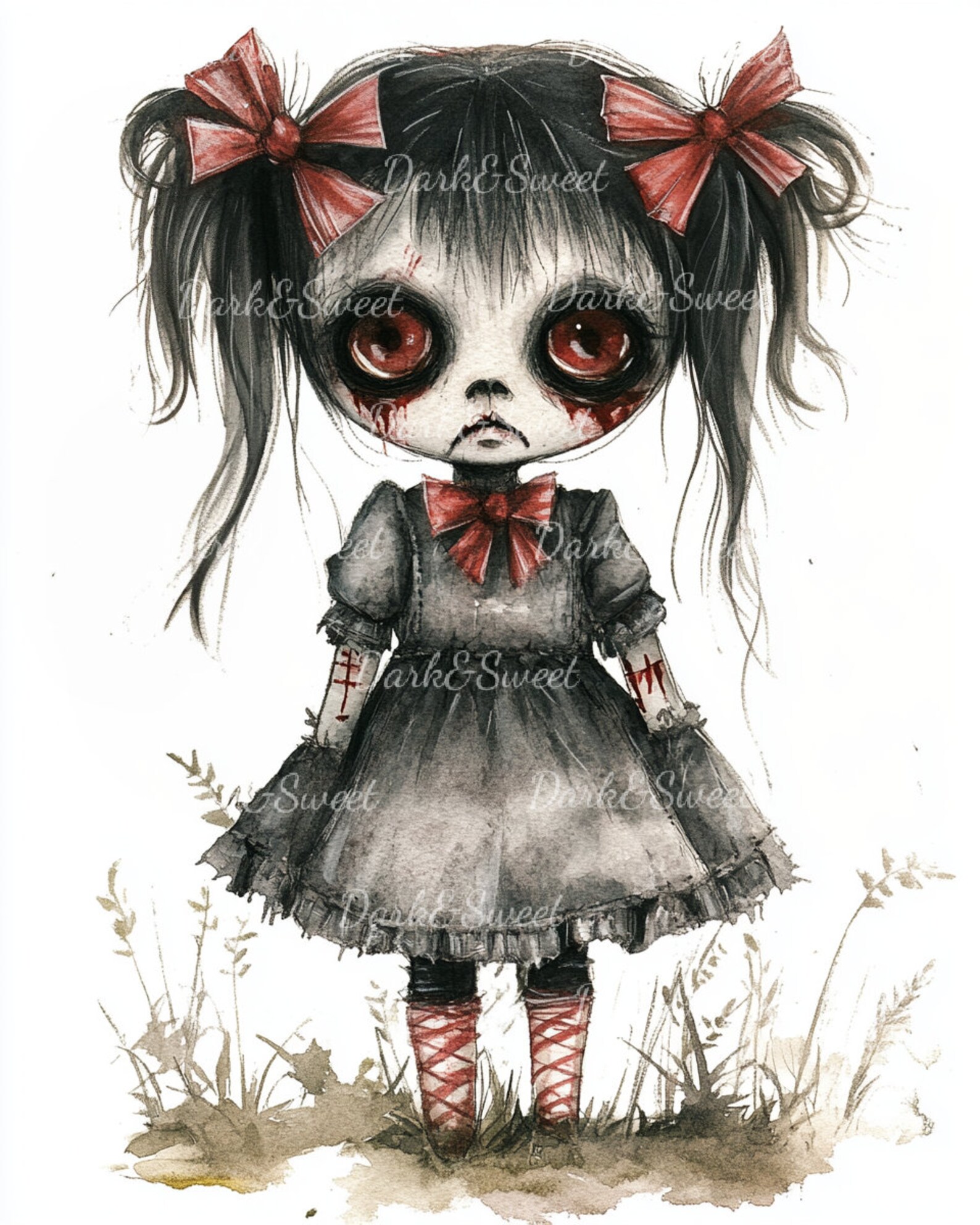 24 Ghost Girl Clip Clip Art- Halloween/ High Quality PNG/ Digital Print ...