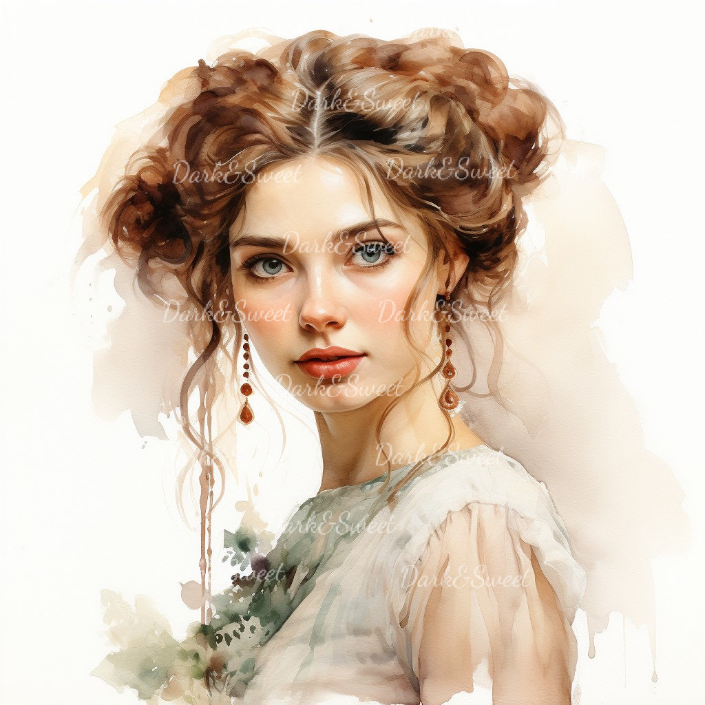 10 Retro Beauty Woman Clip Art- High Quality Jpgs/ Digital Print ...