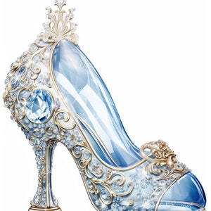 10 Cinderella's Glass Slipper Part 1 Clip Art High Quality Jpgs ...