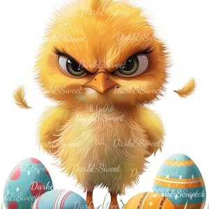 10 What the Fluff Sassy Angry Easter Chicks Clip Art-high Quality PNG ...