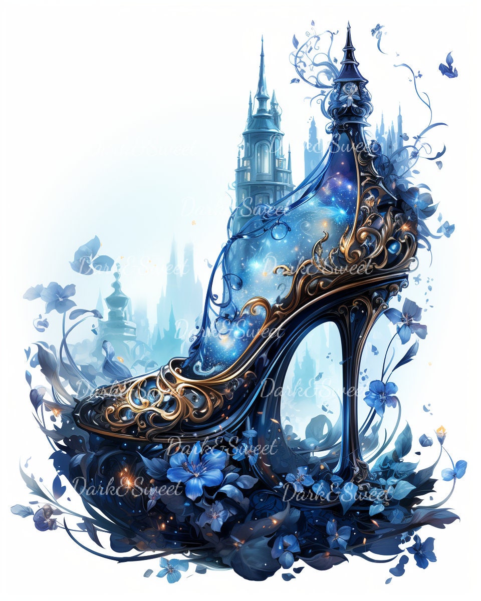 10 Cinderella's Glass Slipper Part 2 Clip Art High Quality Jpgs ...