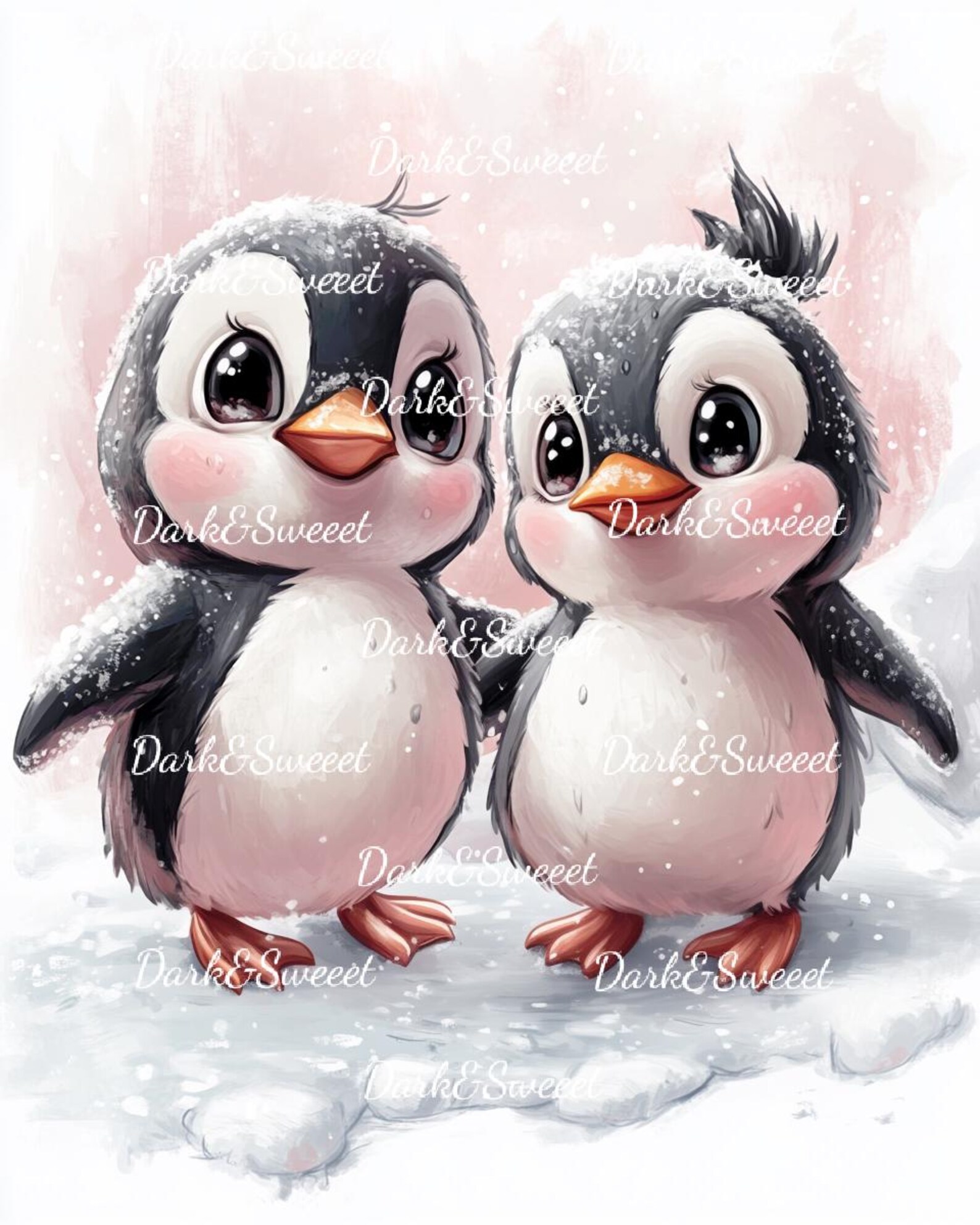 22 Adorable Little Penguins Clip Art/ Hollidays/ Cartoon Elf/ High ...