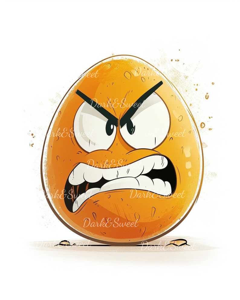 33 Eggs of Fury/angry Eggs Clip Art- High Quality PNG/ Digital Print ...