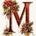 10 Festive Letter M Clip Art- High Quality Jpgs/ Digital Print/ Digital ...