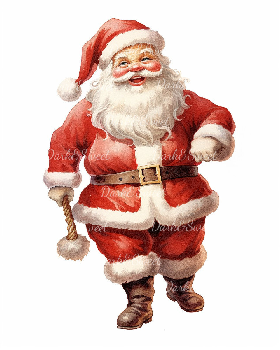 Vintage Santa Claus Clip Art 10 High Quality Jpgs/ Digital Print ...