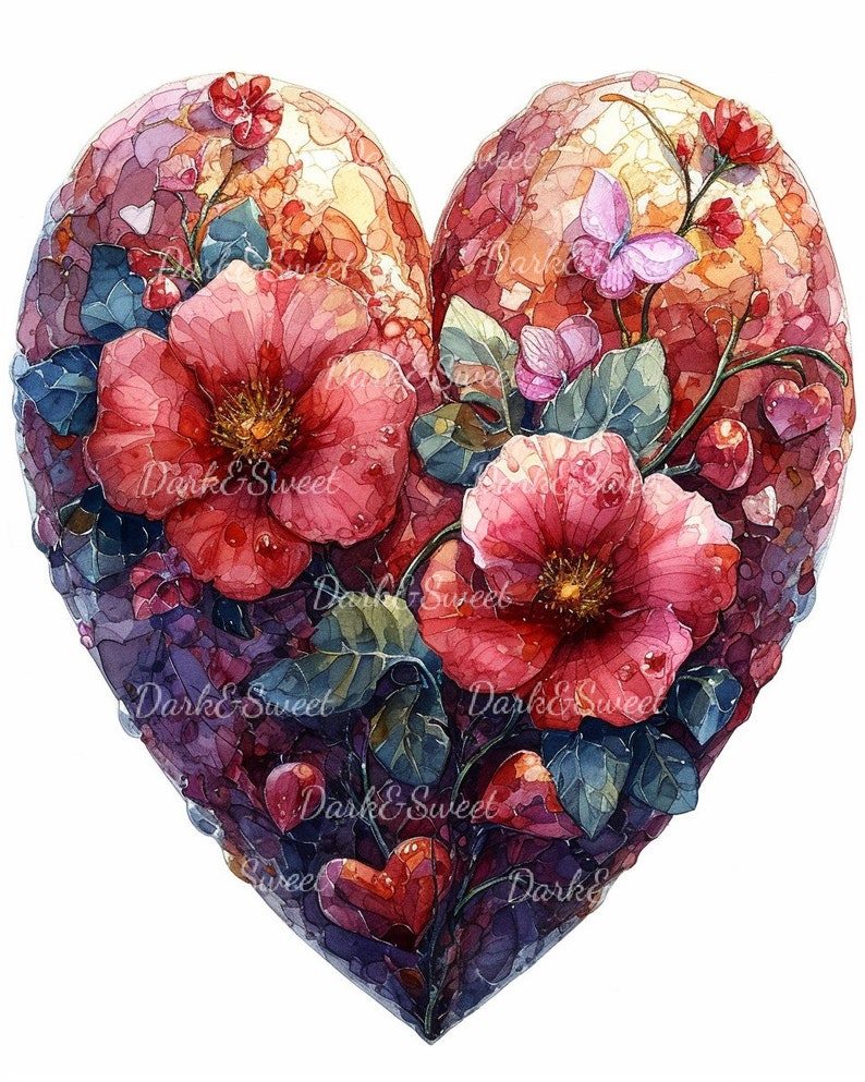 Valentine's Day Romantic Mixed Bundle Part 4 Clip Art- 10 High Quality ...