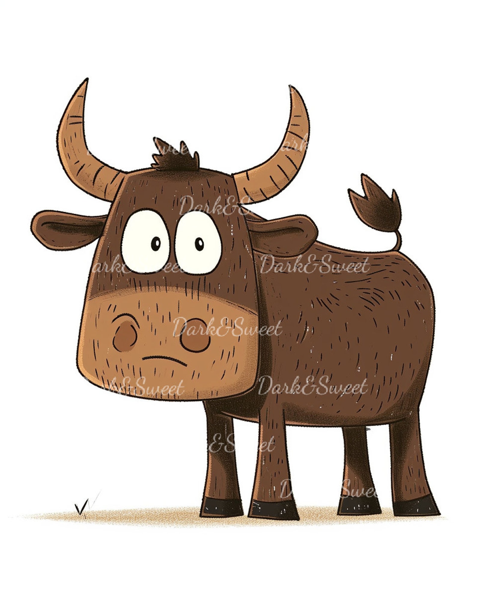 Adorable Simple Ox Clip Art 10 High Quality Pngs/ Digital Print ...