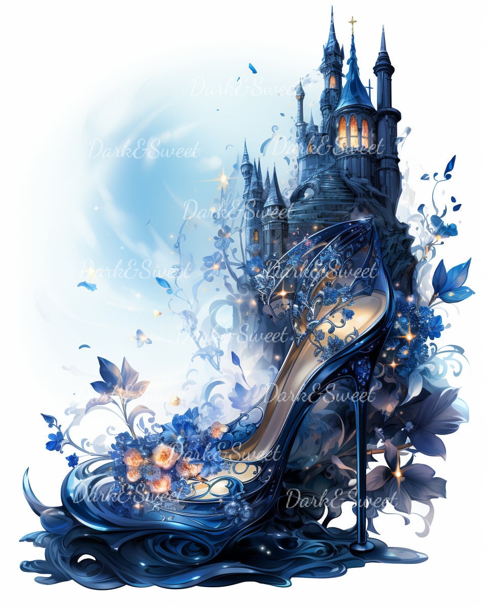 10 Cinderella's Glass Slipper Part 2 Clip Art- High Quality Jpgs ...