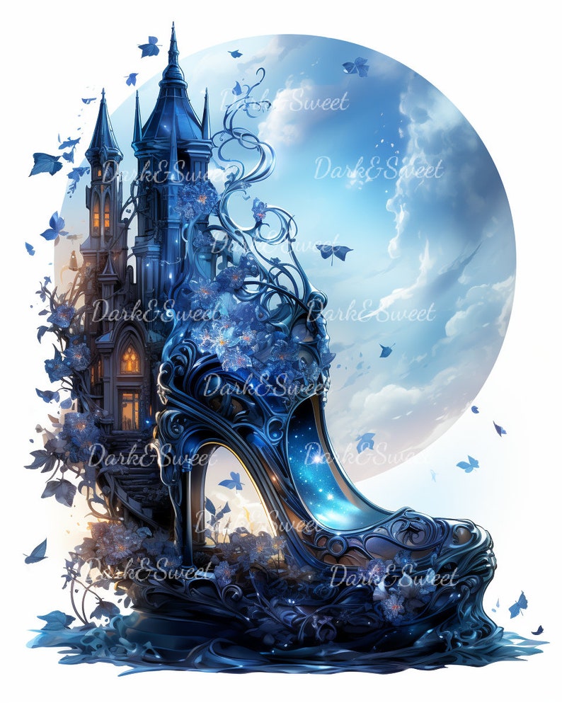 10 Cinderella's Glass Slipper Part 2 Clip Art- High Quality Jpgs ...