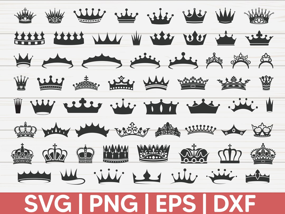 Crown SVG Bundle | Cut File | Iprincess Tiara SVG | Commercial Use ...