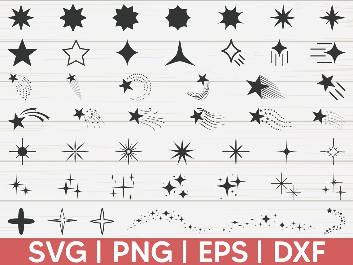 Sparkle SVG | Sparkle Bundle | Stars Sparkle SVG | Sparkle SVG Cut ...
