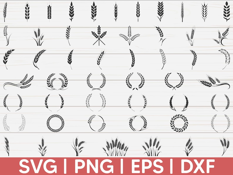 Wheat SVG Bundle | Grain SVG | Wheat Clipart | Cut Files | Cricut ...