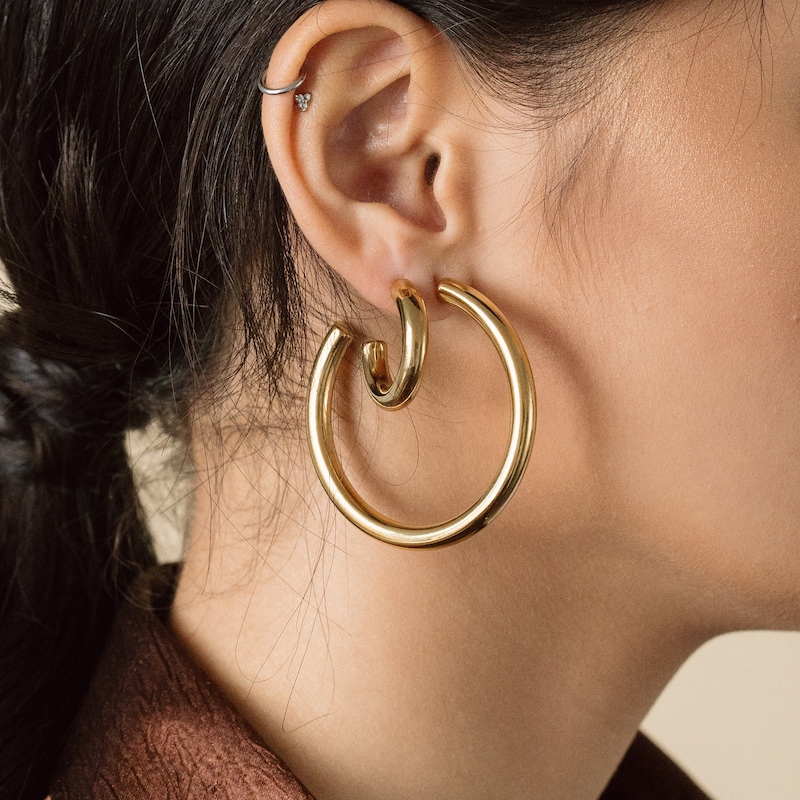 5mm Gold Hoop - Etsy