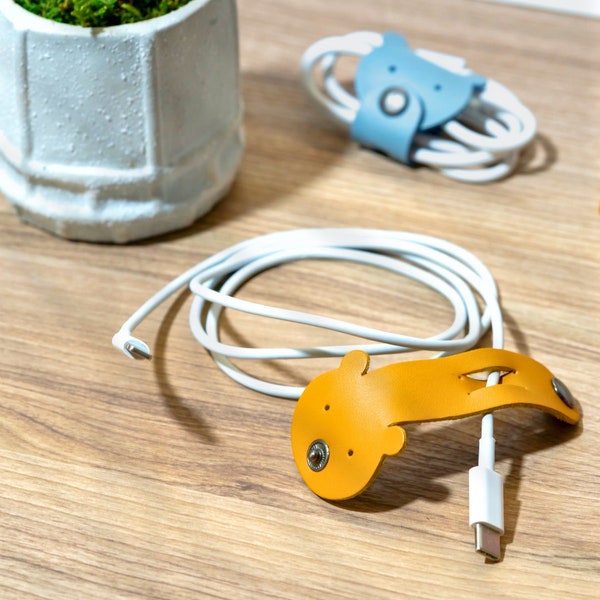 Leather Cable Holder - Etsy