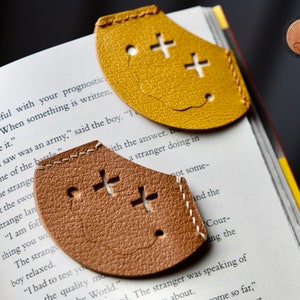 Funny Leather Corner Bookmark, Custom Leather Bookmark, Engraved ...