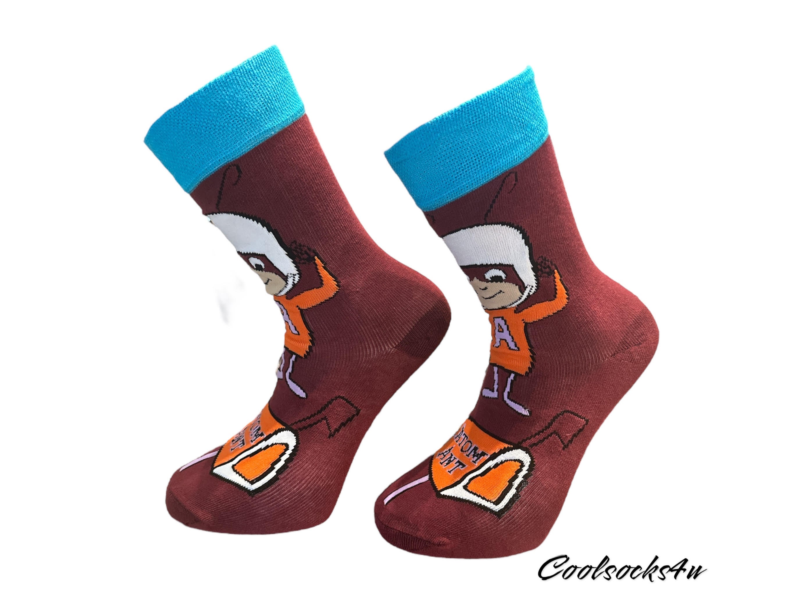 Atom Ant Cartoon Character Socks Fun & Colorful Crew Socks - Etsy