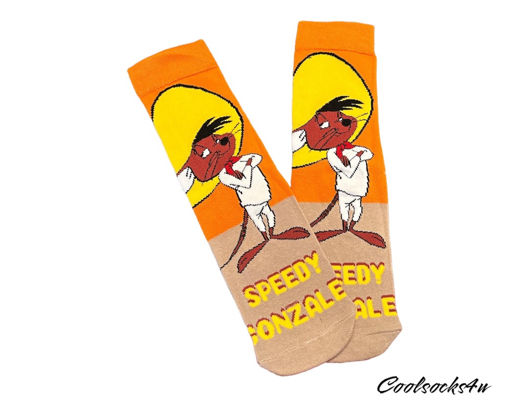 Speedy Gonzales Cartoon Character Socks Fun & Colorful Design Perfect ...