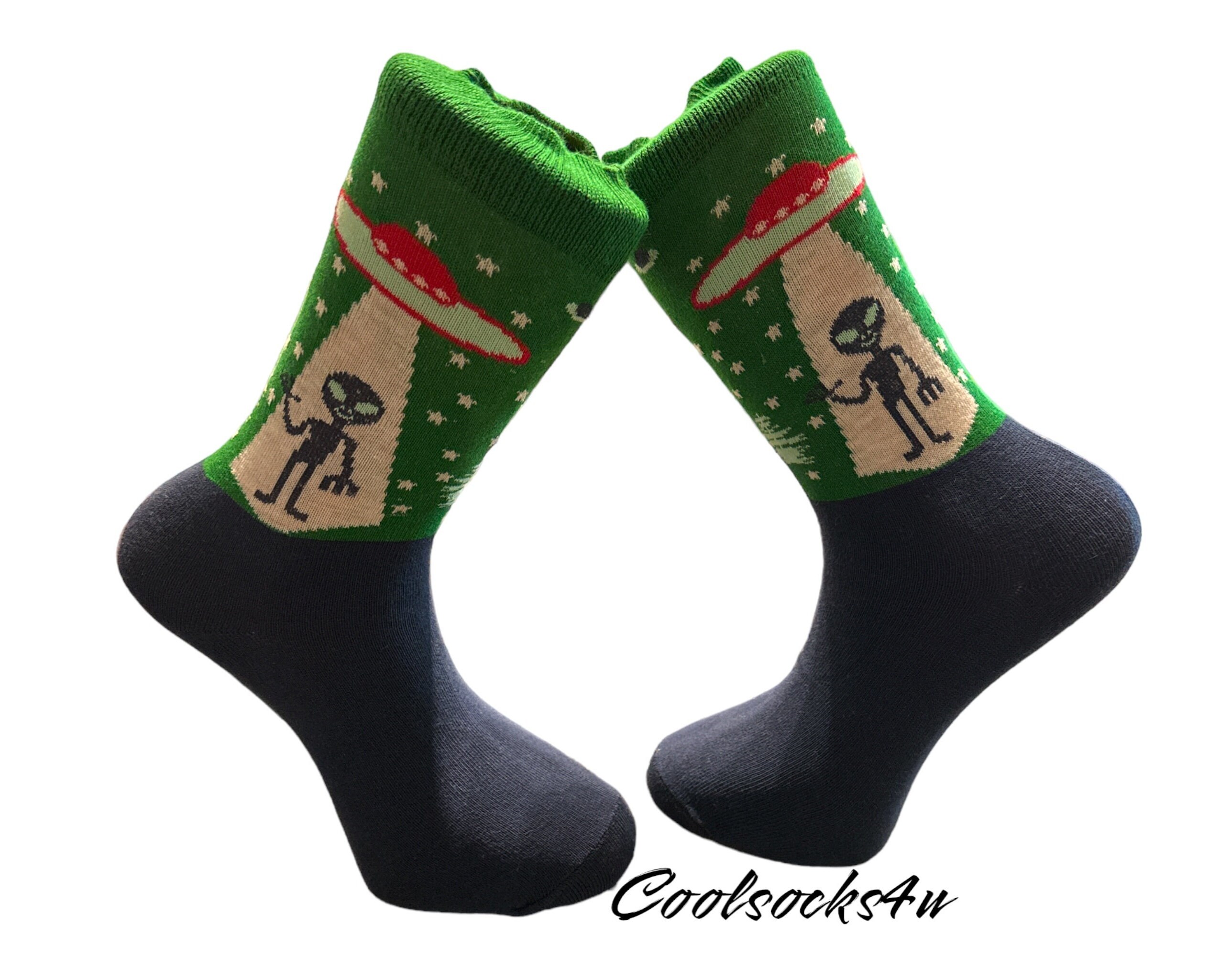Soft & Stylish Alien Spacecraft Cotton Socks Unisex One - Etsy