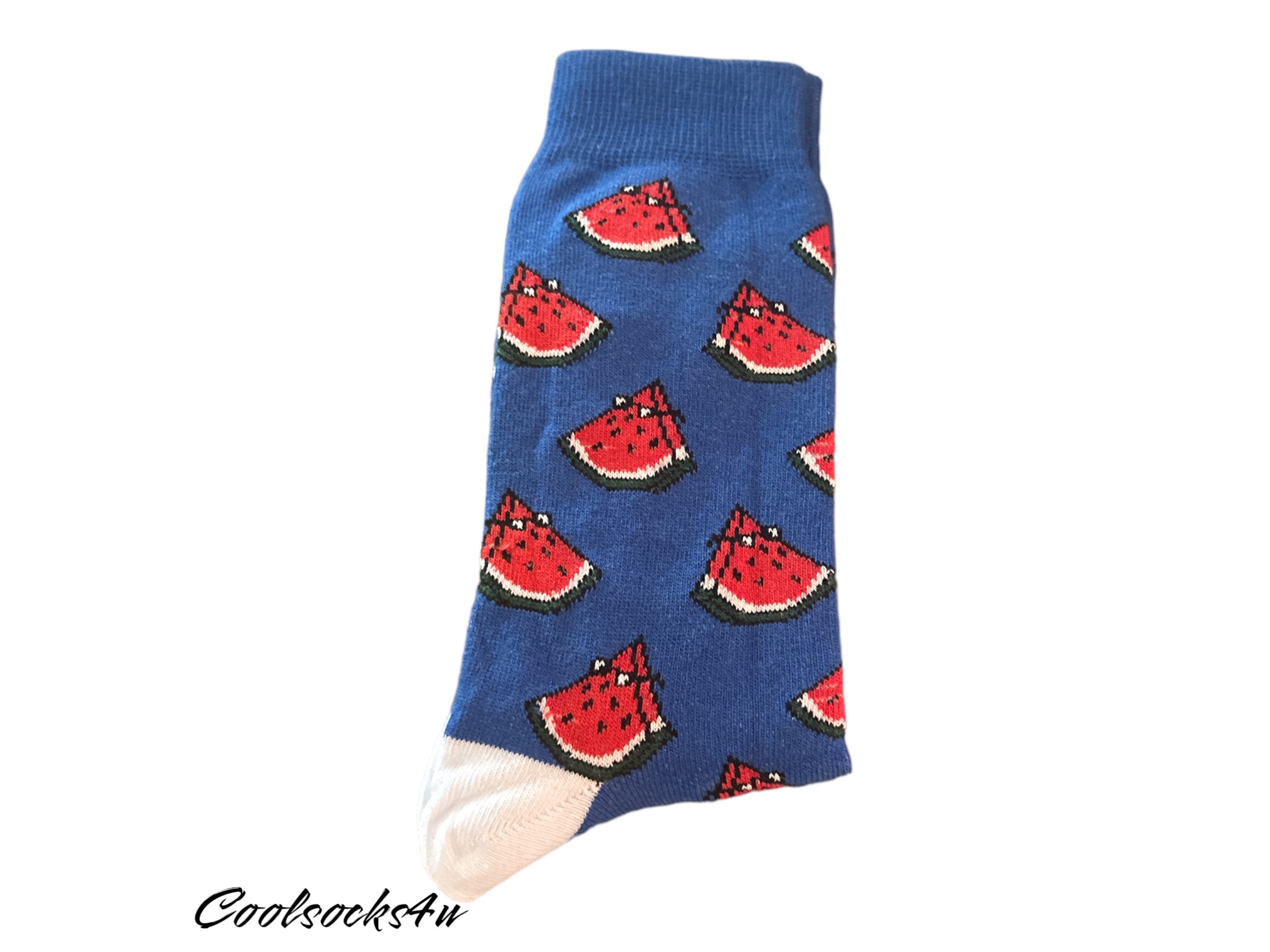 Cute Socks Fruit Socks Watermelon Pattern Cool Socks Cozy Socks Holiday ...
