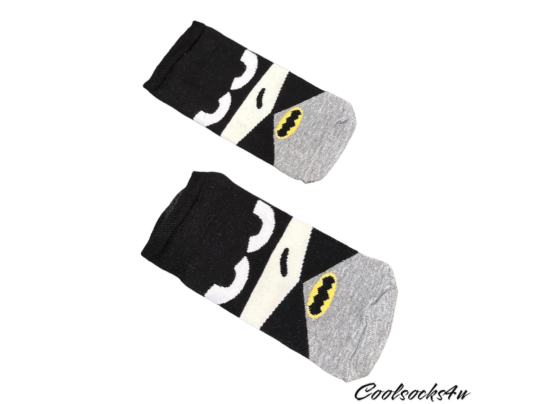 Batman Cartoon Character Superhero Ankle Socks Cozy & Fun - Etsy