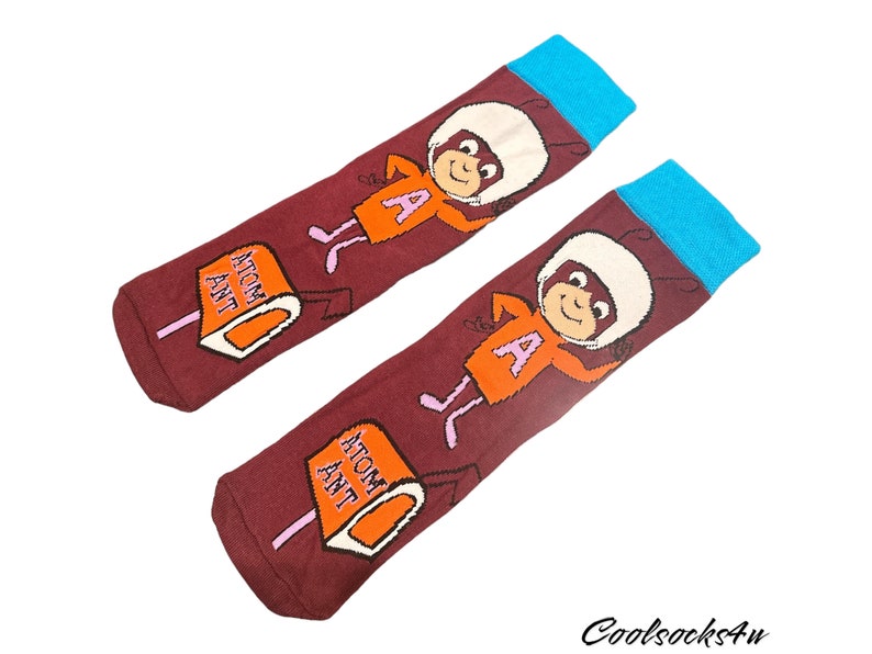 Atom Ant Cartoon Character Socks Fun & Colorful Crew Socks - Etsy