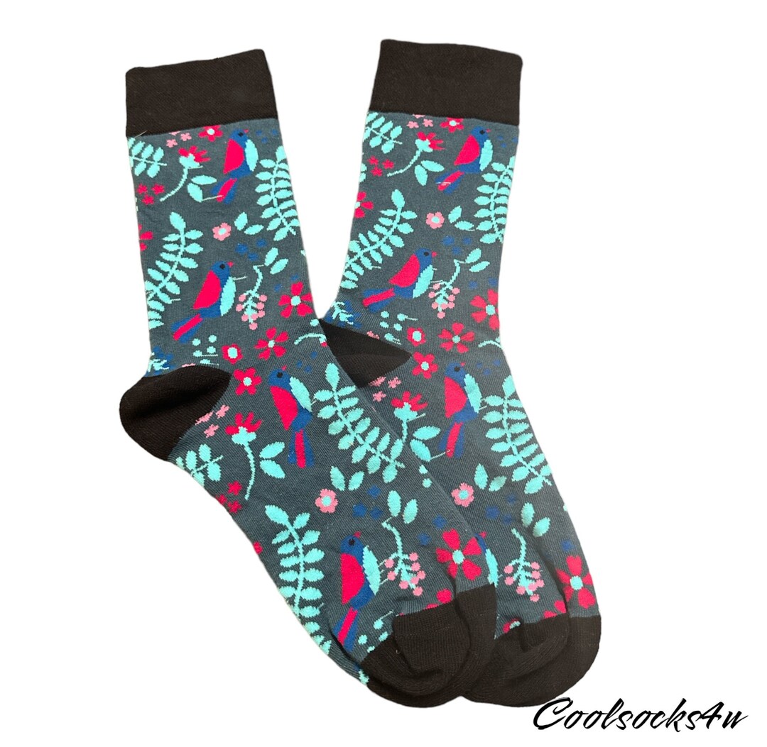 Blossom Cute Crew Socks Stylish, Cotton, and Fun - Etsy