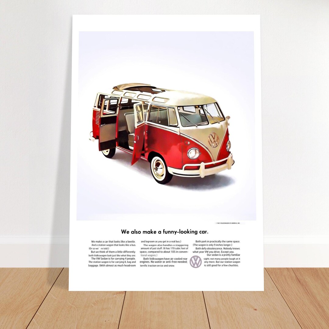 Vintage Advertisement Poster "vw Combi (23 Windows)" 1960 - Etsy