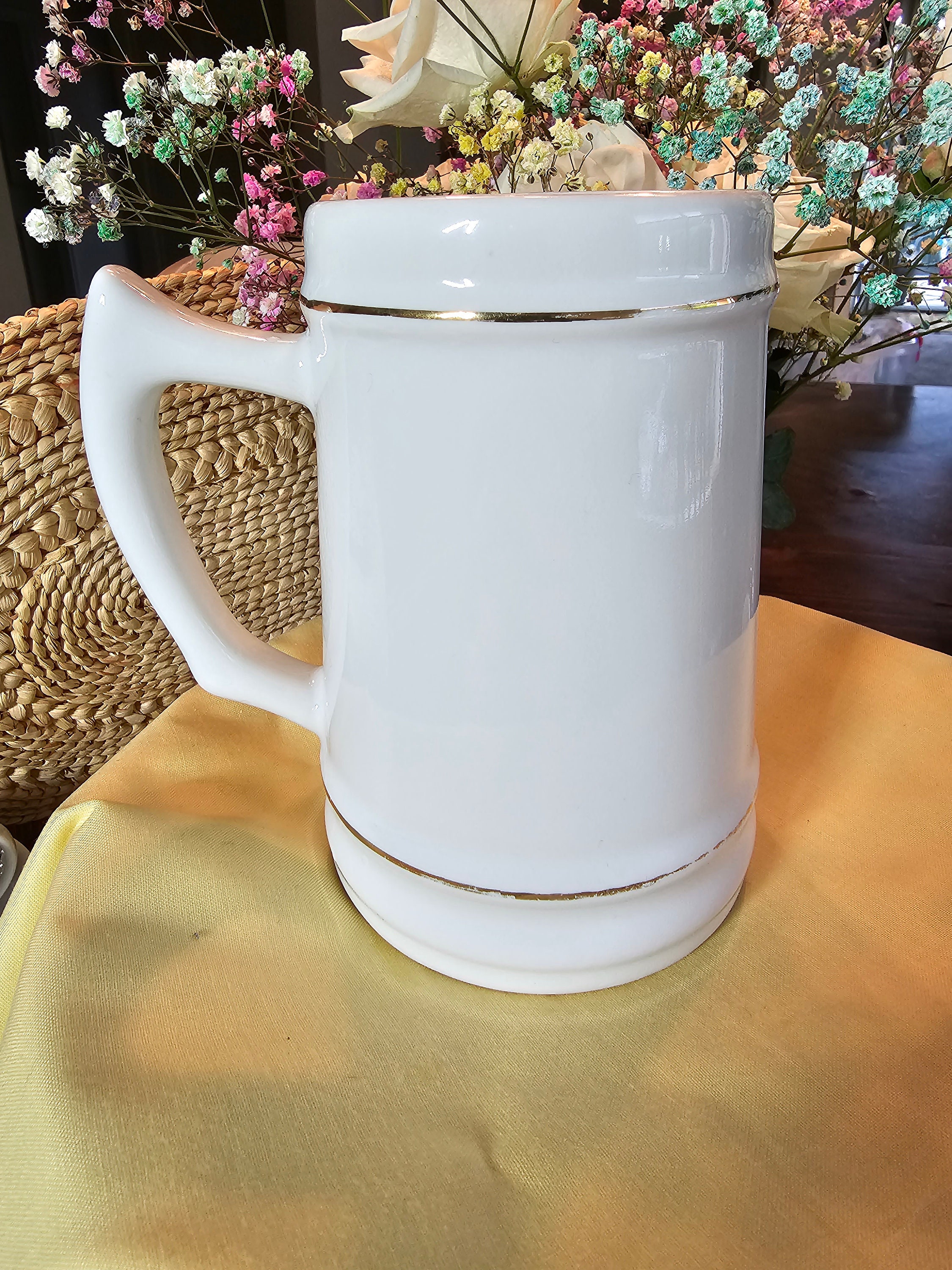 Vintage Early 1970's Schlitz Beer Mug With Upward Angled Fin Handle ...