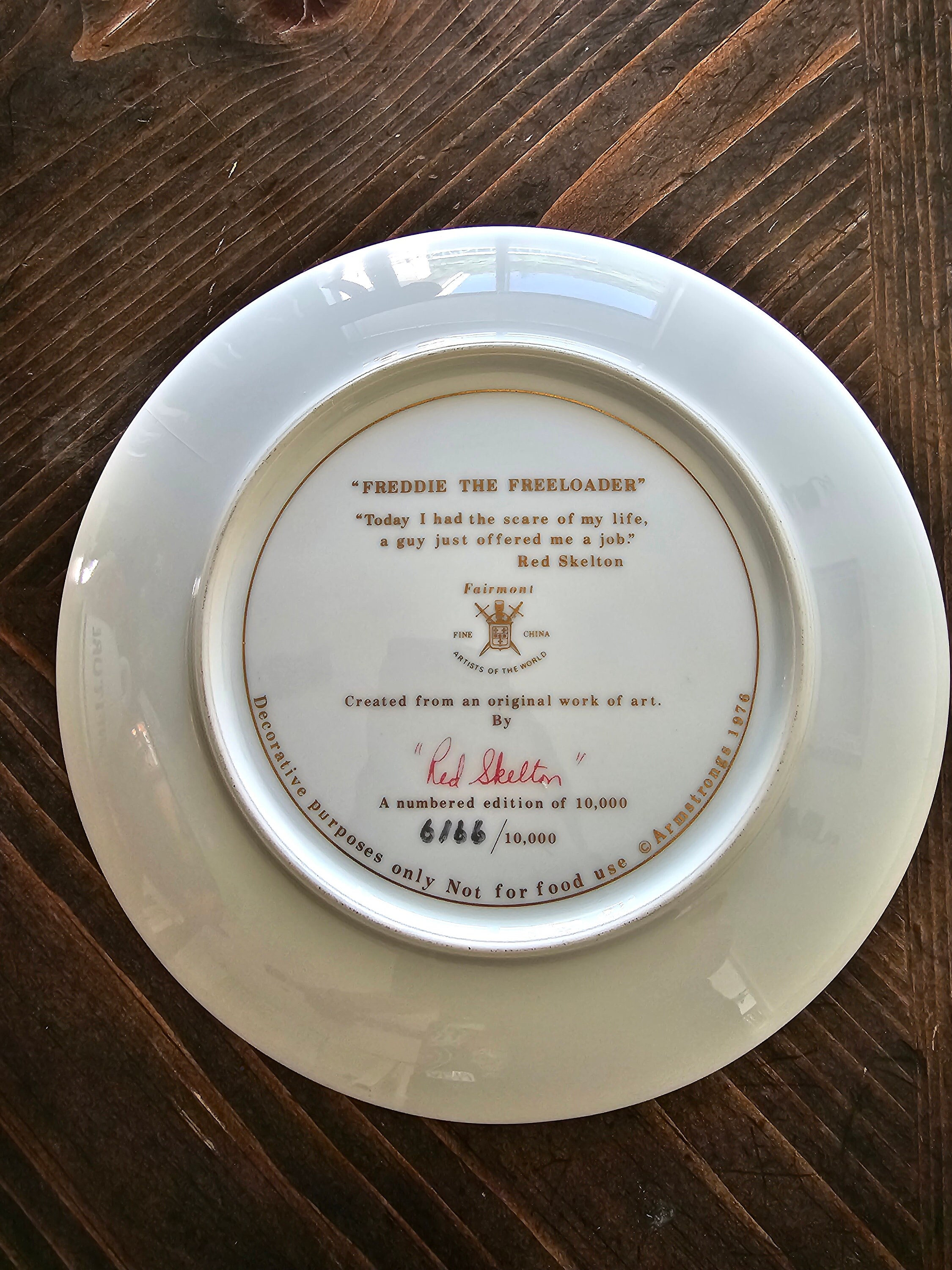 Vintage 1976 "freddie the Freeloader" Original, Numbered & Signed ...